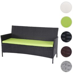 Mendler 3-Sitzer Poly-Rattan Gartenbank Halden, Sitzbank ~ Variantenangebot 64283