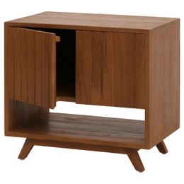 Mendler Teak-Waschbeckenunterschrank HWC-M92, Waschtisch Schrank, hochwertiges B-Grade-Teak (Kernholz, 20-30 106778