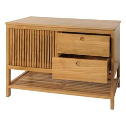 Mendler Teak-Kommode HWC-M70, Sideboard, Schiebet&uuml;re Schubladen, hochwertiges B-Grade-Teak (Kernholz, 20-30 104493