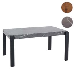 Mendler Esstisch HWC-L53, Tisch K&uuml;chentisch Esszimmertisch, Industrial Metall 140x80cm ~ Variantenangebot 99704