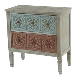 Mendler Kommode Aveiro Sideboard Schrank Shabby-Look, Vintage, 80x79x40cm ~ Variantenangebot 34494
