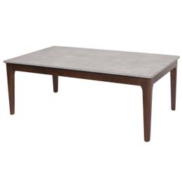 Mendler Couchtisch HWC-M55, Beistelltisch Sofatisch Massiv-Holz HDF Laminat Melamin 46x120x70cm Beton-Optik 103988