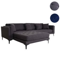 Mendler Sofa-Garnitur HWC-M27, Couch Ecksofa L-Form, Liegefl&auml;che links/rechts, Massiv-Holz Stoff/Textil 293c 104004+104005+104006+104007