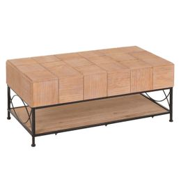 Mendler Couchtisch HWC-N30, Wohnzimmertisch Tisch Sofatisch Beistelltisch, Ablage Massiv-Holz MDF, 51x120x61 106171