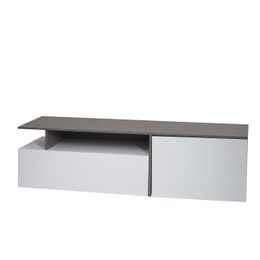 Mendler TV-Rack HWC-L34, Lowboard Fernsehtisch Sideboard TV-Schrank Kommode, Holz 45x161x40cm Staufach, Beto 98530+99638