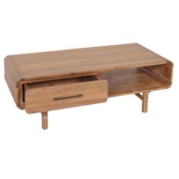 Mendler Couchtisch HWC-M47, Wohnzimmertisch Beistelltisch Sofatisch, Schublade, Akazie Massiv-Holz gebeizt 4 105012