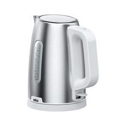 Braun Wasserkocher PurShine WK 1500 WH edelstahl/wei&szlig;, 1,7 Liter, 2.200 Watt