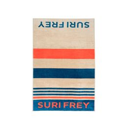 SURI FREY Strandtuch 'Freyday' Damen Gr&ouml;&szlig;e one size sand / dunkelblau / dunkelorange