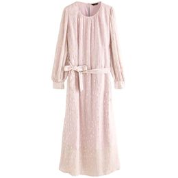 next Kleid Damen Gr&ouml;&szlig;e 40 gold / pastellpink Winterkleid