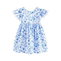 next Kleid M&auml;dchen Gr&ouml;&szlig;e 68 blau / wei&szlig;