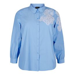 ZIZZI Bluse 'CAJALICA' Damen Gr&ouml;&szlig;e XXXL/4XL blau