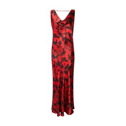 Topshop Kleid Damen Gr&ouml;&szlig;e 40 rot / schwarz Winterkleid
