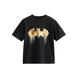 next T-Shirt Jungen Gr&ouml;&szlig;e 158 gold / schwarz / wei&szlig;