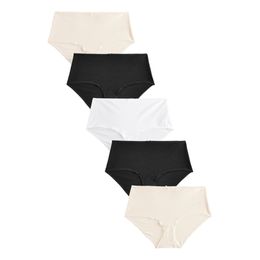 next Panty 'Cotton Rich' Damen Gr&ouml;&szlig;e S beige / schwarz / wei&szlig;