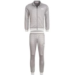 Lonsdale Jogginganzug 'Ashwell' Herren Gr&ouml;&szlig;e XL graumeliert / wei&szlig;