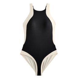 next Badeanzug Damen Gr&ouml;&szlig;e M beige / schwarz