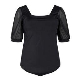 Swim By Zizzi Badeanzug 'SLEEVE' Damen Gr&ouml;&szlig;e 10XL schwarz