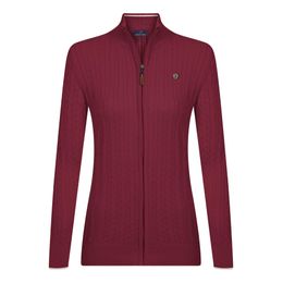 Jacey Quinn Strickjacke Damen Gr&ouml;&szlig;e XXL braun / bordeaux