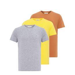 Anou Anou Shirt Herren Gr&ouml;&szlig;e S gelb / grau / orange