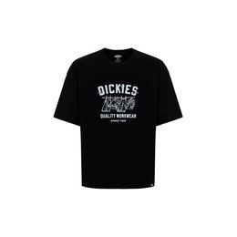 Dickies T-Shirt 'Laundry' Herren Gr&ouml;&szlig;e XS hellgrau / schwarz