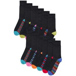 next Socken Herren Gr&ouml;&szlig;e 43/45 royalblau / hellblau / hellrot / schwarz