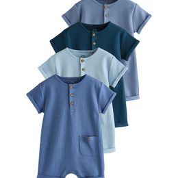 next Strampler Jungen Gr&ouml;&szlig;e 74 blau / navy / taubenblau / hellblau