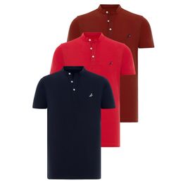 Moxx Paris Shirt Herren Gr&ouml;&szlig;e L navy / rot / wei&szlig;