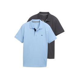 Tom Tailor Poloshirt Herren Gr&ouml;&szlig;e S hellblau / anthrazit