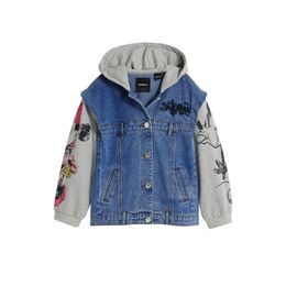Desigual &Uuml;bergangsjacke M&auml;dchen Gr&ouml;&szlig;e 134/140 blau / grau