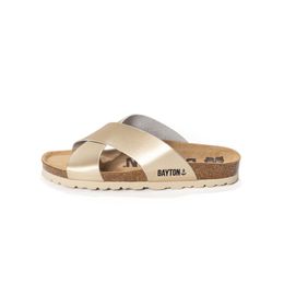 Bayton Pantolette 'GOMERA' Damen Gr&ouml;&szlig;e 40 gold