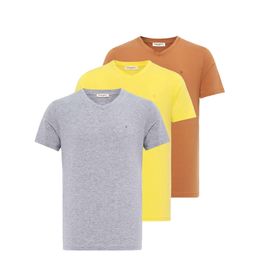 Anou Anou Shirt Herren Gr&ouml;&szlig;e L braun / gelb / grau