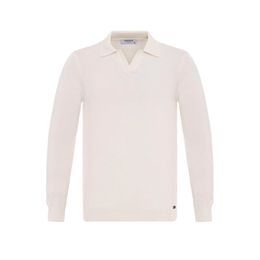 Moxx Paris Polo Collar Pullover Herren Gr&ouml;&szlig;e S beige / ecru