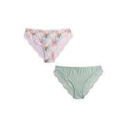 next Slip Damen Gr&ouml;&szlig;e XS t&uuml;rkis / pastellgr&uuml;n / rosa / wei&szlig;