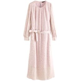 next Kleid Damen Gr&ouml;&szlig;e 34 gold / pastellpink Winterkleid