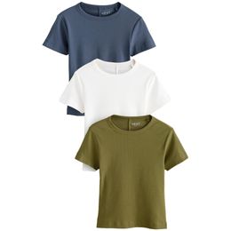 next Shirt Damen Gr&ouml;&szlig;e L marine / oliv / wei&szlig;
