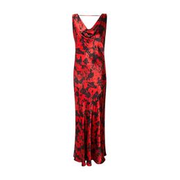 Topshop Kleid Damen Gr&ouml;&szlig;e 34 rot / schwarz Winterkleid