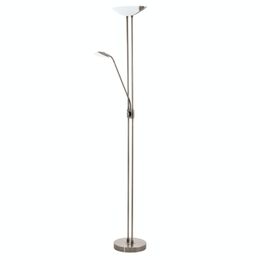 Eglo 93876 BAYA LED Stehleuchte 20W, 2,5W, 2,5W Brüniert Weiss Satiniert warmweiss dimmbar