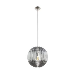 Eglo 96747 Olmero Hängeleuchte E27 nickel grau weiss