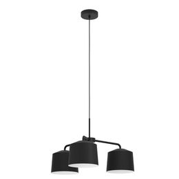 Eglo 900446 CAGUANES E27 3-fach Hängeleuchte Ø665mm Schwarz Weiss