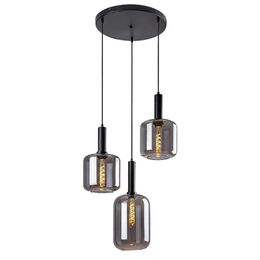 Rabalux 72103 Pendelleuchte 3 Spots Lissandra, E27, schwarz-grau, Modern