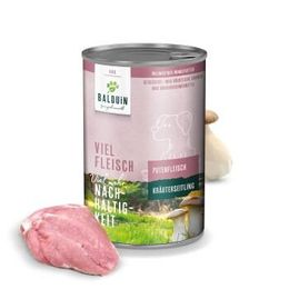 BALDUiN Hund Pute & Kr&auml;uterseitling 12x400g