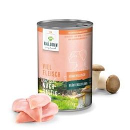 BALDUiN Hund Huhn & Kr&auml;uterseitling 12x400g