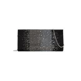 Clutch Tamaris "Clutch TAS Amalia Rhinestone", Damen, Gr. B/H/T: 25.5cm x 12.5cm x 4cm, schwarz (schwarz 100), Kunststoff, Taschen