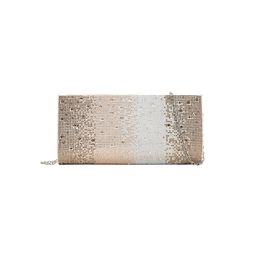 Clutch Tamaris "Clutch TAS Amalia Rhinestone", Damen, Gr. B/H/T: 25.5cm x 12.5cm x 4cm, gold (gold 240), Kunststoff, Taschen