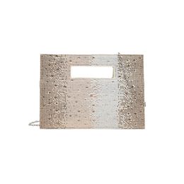 Clutch Tamaris "Clutch TAS Amalia Rhinestone", Damen, Gr. B/H/T: 25cm x 18cm x 3.5cm, gold (gold 240), Kunststoff, Taschen