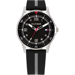 Quarzuhr Tommy Hilfiger "SPORT, 1720034", schwarz (schwarz, grau), Armbanduhren, Kinder, Kinderuhr, Armbanduhr, Jungenuhr, Mädchenuhr Schulanfang, Geschenkidee