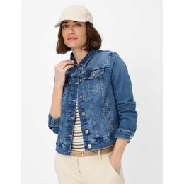 Jeansjacke Brax "Style MIAMI", Damen, Gr. 34, blau, 89% Baumwolle, 9% Polyester, 2% Elasthan, Jacken