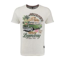 Key Largo T-Shirt 'JOURNEY' Herren Gr&ouml;&szlig;e L creme / mischfarben