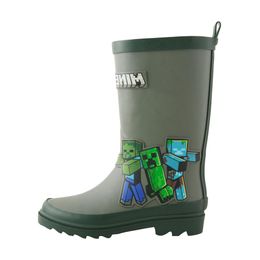 next Gummistiefel 'Minecraft' Jungen Gr&ouml;&szlig;e 26.5 blau / gr&uuml;n / khaki / schwarz
