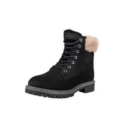 Tt. Bagatt Schn&uuml;rstiefel Damen Gr&ouml;&szlig;e 39 creme / schwarz Winterschuhe